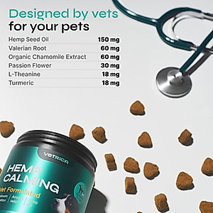 Vetrica Dog Calming, Supplement Soft Chews - Behavioral Issues & Anxiety & Sleep - Wellness Supplements for Calming Support
