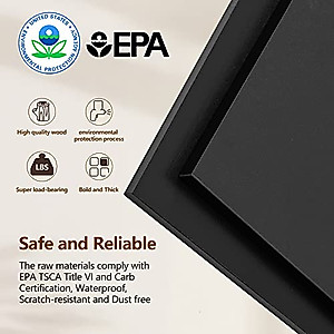 Iwell Storage Cabinet with Adjustable Shelf, Rattan Cabinet with Large Drawer, Accent Cabinet for Dining Room, Entryway, Living Room, Black