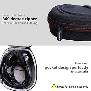 LTGEM Hard Case for Logitech USB Headset H390 / H430 / H570e and EAGLEND USB Headset/awatrue Computer Headset - Black+Grey