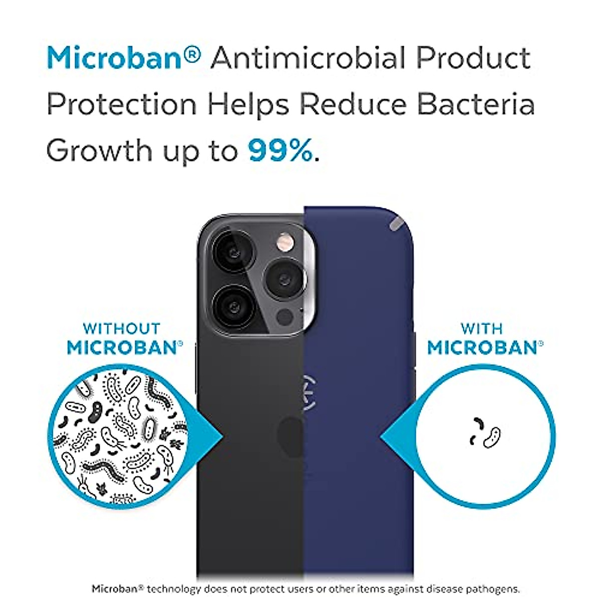 Speck Products CandyShell Pro Case + MagSafe Fits iPhone 13 Pro Max/iPhone 12 Pro Max, Prussian Blue/Cloudy Gray