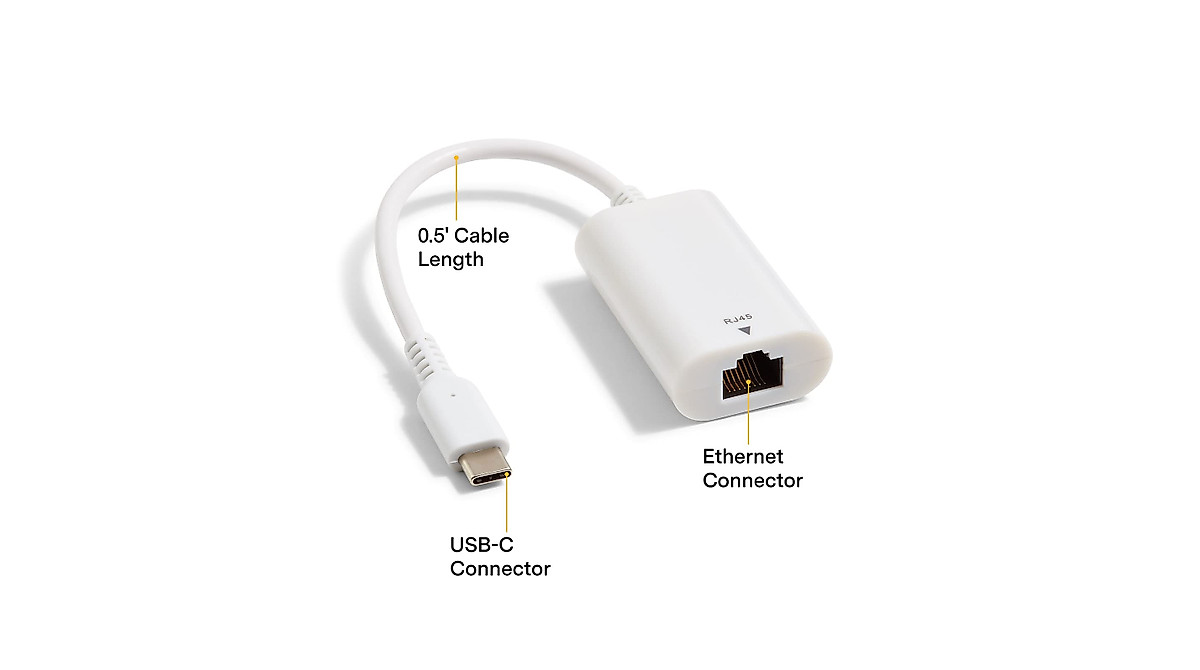 NXT NX52348 USB-C to Ethernet Network Adapter | 1Gbps Speed