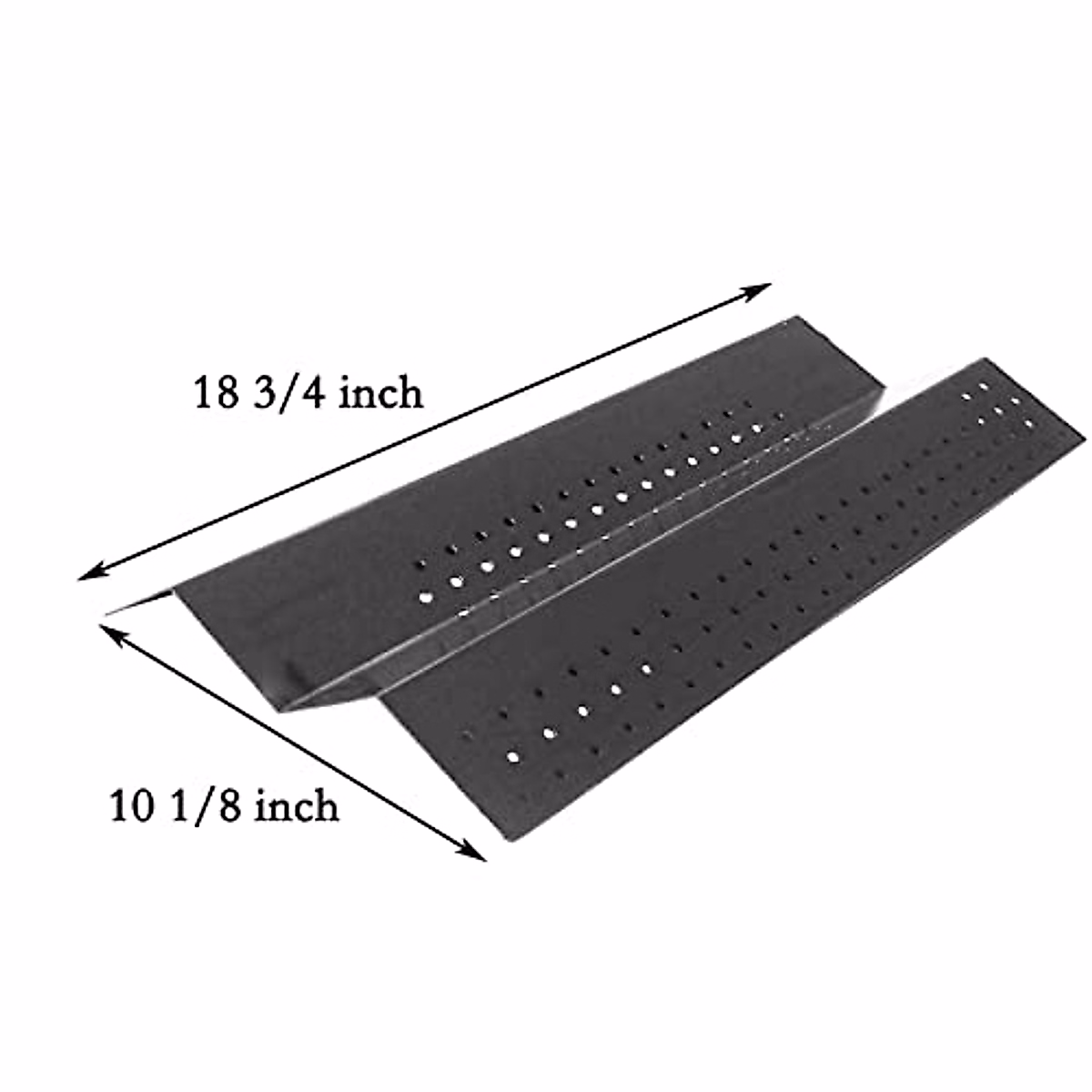 Votenli P9905A (3-Pack) 18.75 inch Porcelain Steel Heat Plate Replacement for Brinkmann 810-8905-S, 810-8907-S, Charmglow 810-8905-S, 810-8907-S
