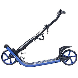 8 inch Large Wheel Kick/Push Scooter for Adults & Teens > Easy Folding > Adjustable Handlebars > Dual Suspension