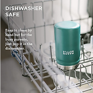 Mason Bottle - Stainless Steel 12oz Mason Jar, Single-Wall (Pink)