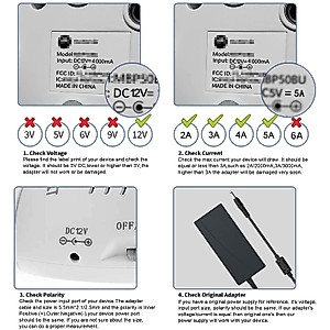 LONGSING 12V 5A Power Supply Adapter, AC 100-240V to DC 12V, Input 100V-240V, Output 12V 5A 60W, with DC Female Connector, 5.5x2.5mm DC Output Jack for 5050 3528 LED Strip Module Light
