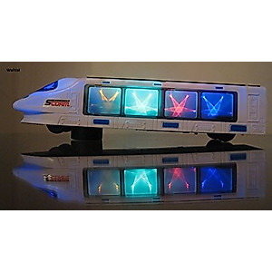 WolVolk Beautiful 3D Lightning Electric Train Toy for Kids with Music, goes Around and Changes Directions on Contact