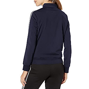 adidas Women’s Essentials 3-stripes Tricot Track Jacket, Legend Ink/White, X-Small