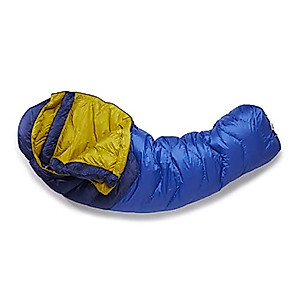 Rab Neutrino 400 Down Insulated Lightweight Mummy Sleeping Bag for Climbing and Mountaineering - Nightfall Blue - 20 Degree, Regular, Left Zip