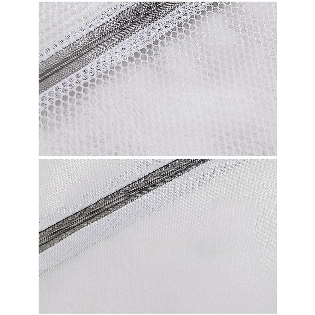 2Pcs Bra Wash Bag Durable Honeycomb Mesh Laundry Bags for Delicates 6 x 6.7 Inches