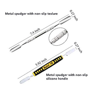 Kaisi Professional Electronics Opening Pry Tool Repair Kit with Metal Spudger Non-Abrasive Carbon Fiber Nylon Spudgers and Anti-Static Tweezers for Cellphone iPhone Laptops Tablets and More, 20 Piece