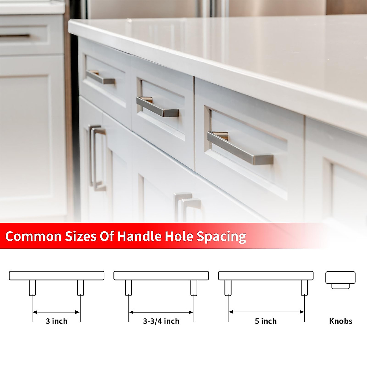 Ruitool Cabinet Hardware Jig Tool, Aluminium Alloy Cabinet Handle Install Template Tool, Adjustable Punch Locator Drill Template Guide, Cabinet Hole Drilling Template for Handles and Pulls