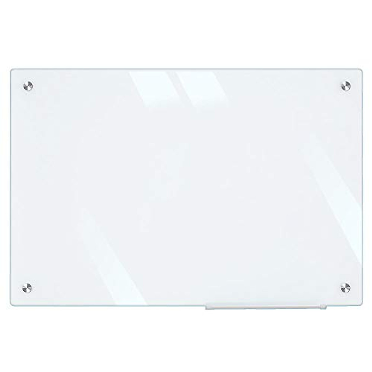Glass Whiteboard Magnetic Dry Erase White Board 4'x 3' Framless White Surface