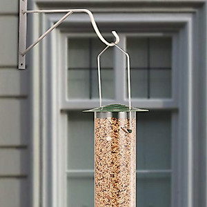 Ointo Garden Tube Bird Feeder with 6 Feeding Ports, Premium Hard Plastic Outdoor Birdfeeder with Steel Hanger(Pack of 2)
