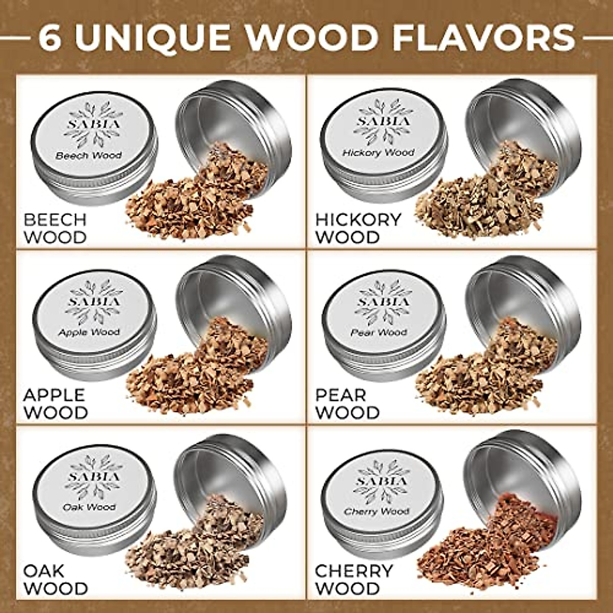 Cocktail Smoker Kit - Old Fashioned Smoker Kit for Cocktails, Whiskey & Bourbon - Whiskey Smoker Kit w/Stone Cubes, Wood Smoker Unit & Chip Flavors - Great Bourbon Smoker Kit Gift for Whiskey Lovers