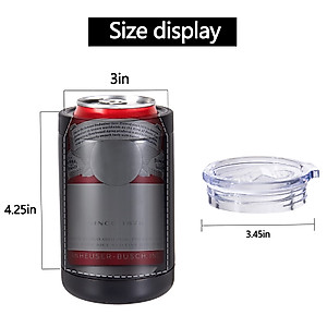 Can Cooler 3in x 4.25in Can Cooler insulated 3-in-1 Stainless Steel Beer Can Cooler universal (1pack)