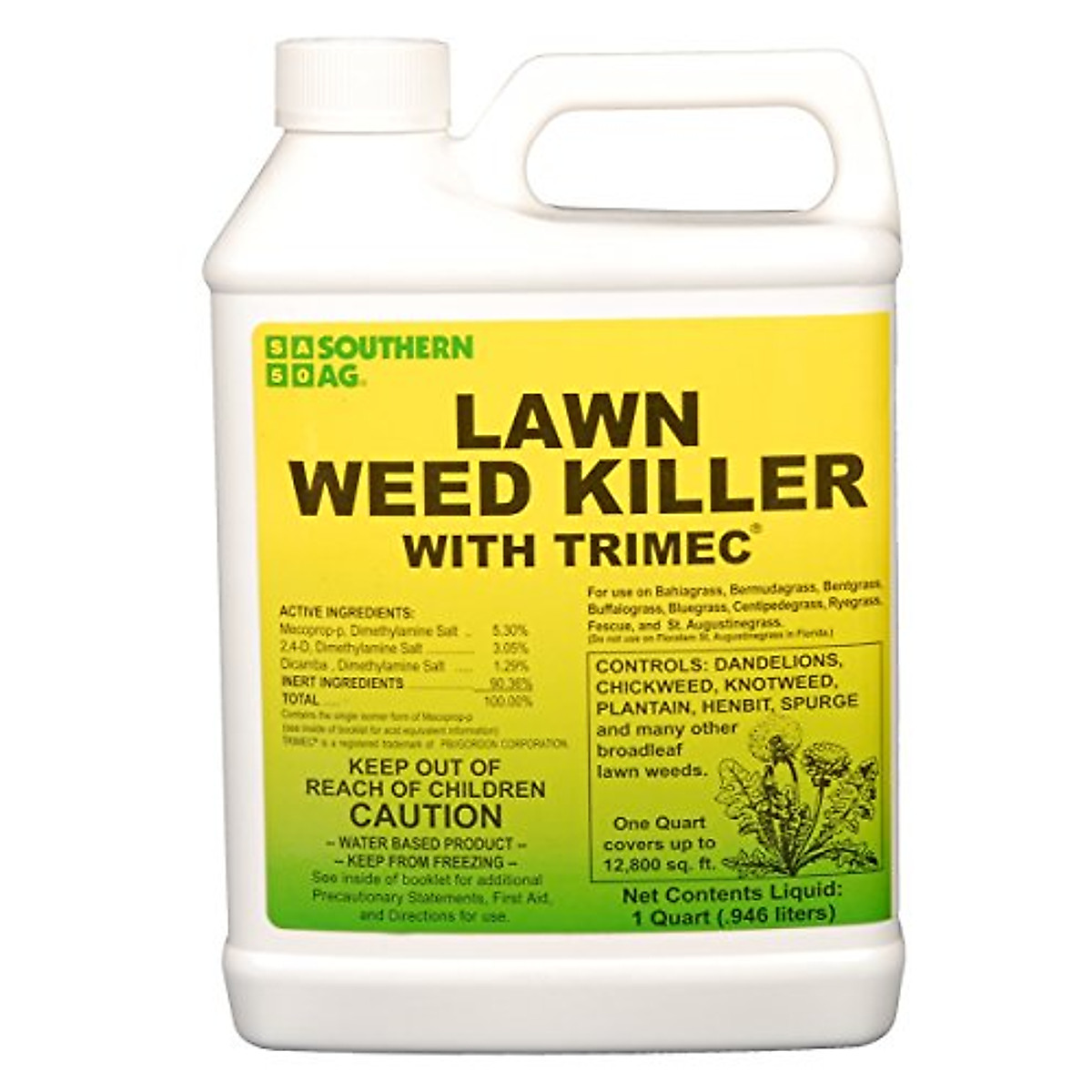 Southern Ag 13503 Lawn Weed Killer with TRIMEC 32oz Herbicide, Brown