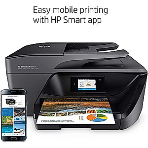 HP OfficeJet Pro 6978 All-in-One Wireless Printer, Copier, Scanner, Fax, Duplex 2-Sided Printing, Instant Ink, Compatible with Alexa, with XPI USB Printer Cable