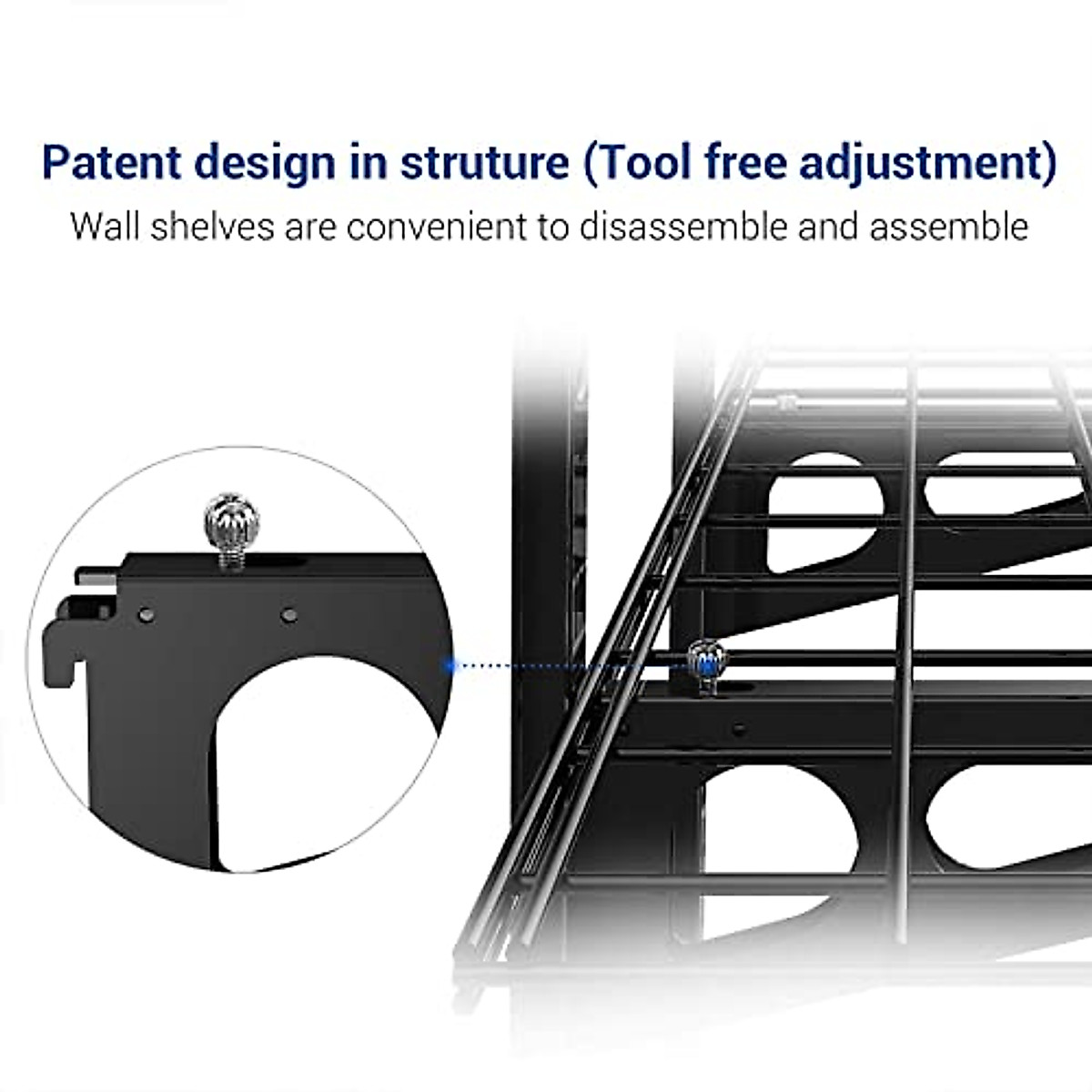 Fleximounts 3-Tier 1x3ft Garage Storage Wall Shelving 12-inch-by-36-inch per shelf Height adjustable Floating Shelves (Black)