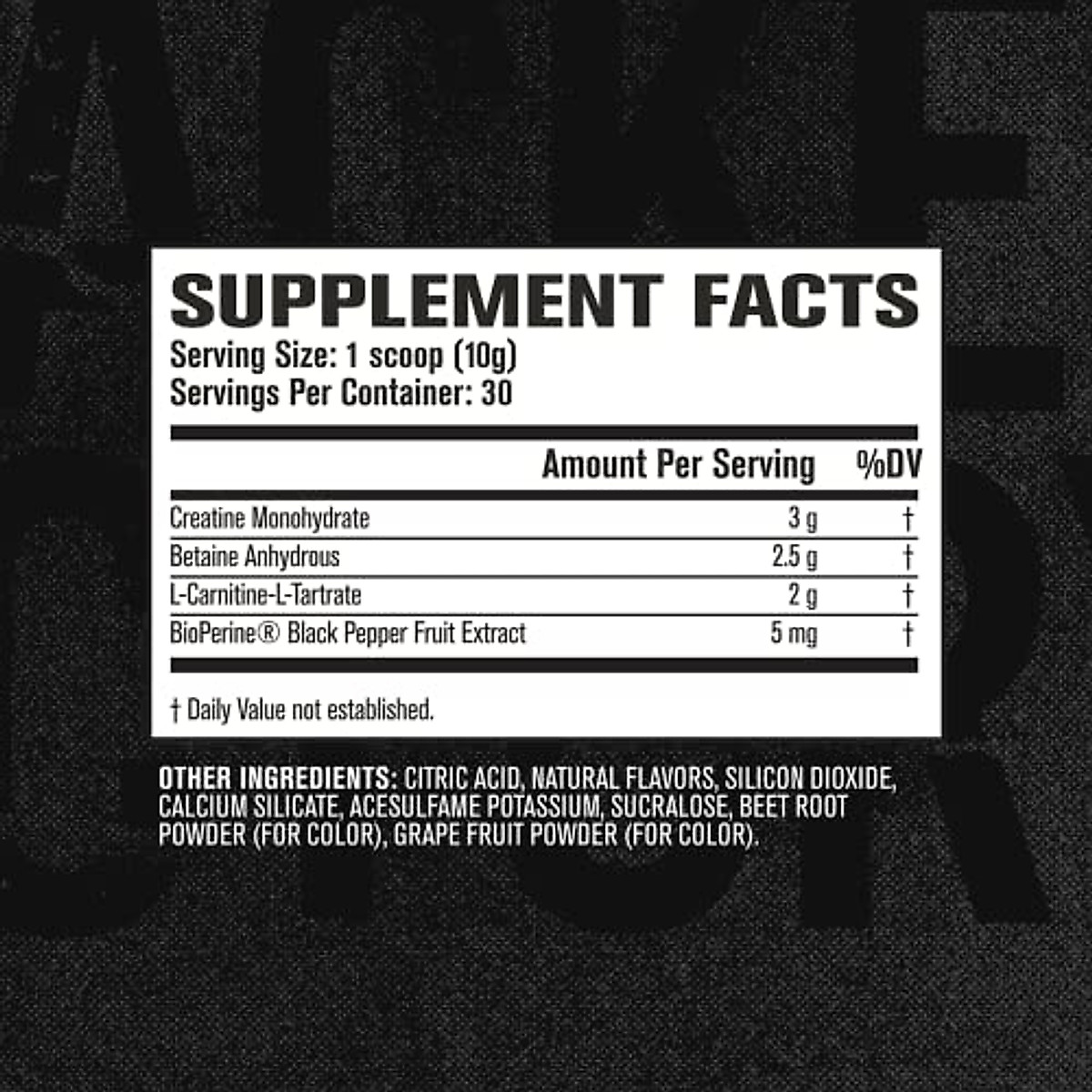 Jacked Factory Growth Surge Creatine Post Workout w/L-Carnitine - Daily Muscle Builder & Recovery Supplement with Creatine Monohydrate, Betaine, L-Carnitine L-Tartrate - 30 Servings, Black Cherry