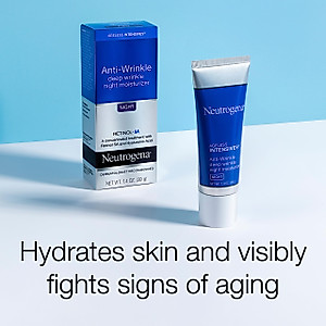 Neutrogena Ageless Retinol Cream - Anti-Wrinkle Night Moisturizer with Hyaluronic Acid, Vitamin E & Shea Butter, 1.4 oz