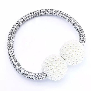 FBITE Curtain Tiebacks, Tieback Buckle Strap Holdbacks Magnet Clip for Curtain Rod Tie Backs Hanging Belts Rope Accessoires