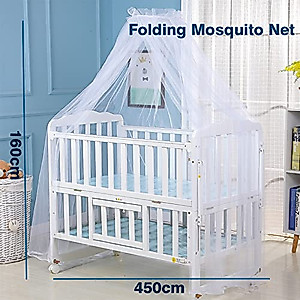 SH-RuiDu 1PC Crib Dome Net Baby Child Mosquito Net Newborn Foldable Mosquito Mesh Net