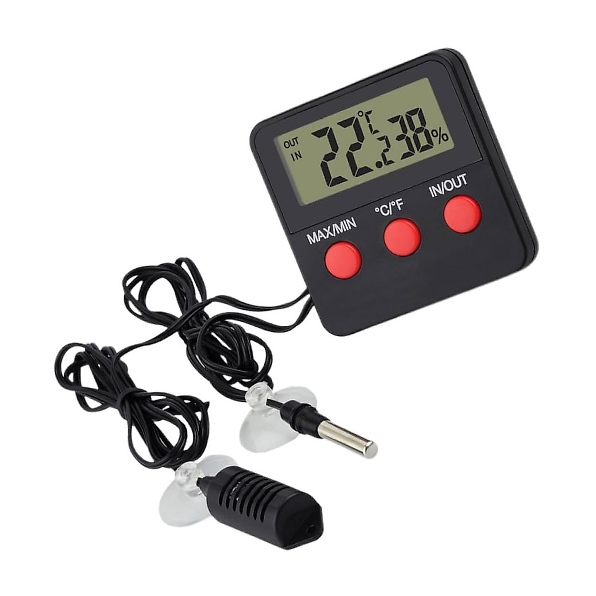 NOLITOY 3 Sets Thermometer Humidity Temperature Meter Sensor Mini Hygrometer Pet Hygrometer Mini Digital Hygrometer Indoor Hygrometer Greenhouse Fish Tank Reptile Animal Lizard
