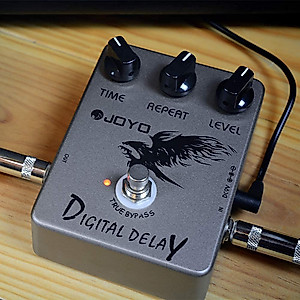 JOYO JF-08 Digital Delay Pedal Bundle with DC 9V Pedal Power Supply (800mA -1A) AC Adapter