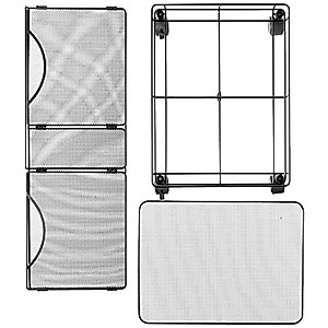 Safco Products 5211BL Onyx Mesh Rolling File Cube, Letter Size, Black