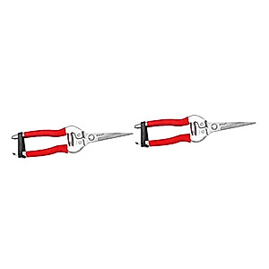 TEHAUX 2pcs Gardening Shears Multipurpose Tool Left Right Hand Scissors Pruning Shears Pruning Secateurs Scisors Tools Flowers Plants Grafting Tool Fruit Tree Clippers Stainless Steel