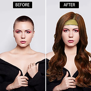 ONLYFU 8pcs Elastic Bands for Wig, Adjustable Lace Front Wig Edge Melting Bands for Women, No Slip Magic Buckle Melting Multicolor