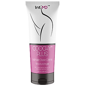 IntiMD COOCHY PLUS Intimate Shave Cream Gel Rash-Free With MOISTURIZING+ 8oz Squeeze Bottle