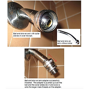 All 3 Ball End Shower Arm Adapter Set