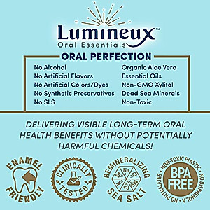 Lumineux Sensitivity Toothpaste - Fluoride Free, Certified Non-Toxic - NO Artificial Flavors, Colors, SLS Free, Dentist Formulated - Relieves Sensitive Teeth Without the Harm - 3.75 Oz