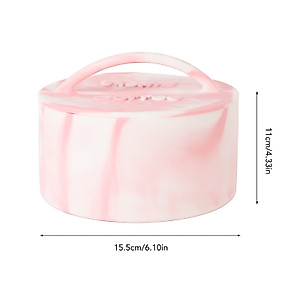 Coffee Filter Holder Storage, Container Coffee Filter Dispenser with Lid Coffee Filter Basket Coffee Bar Accessories Organizer for Home(Pink)