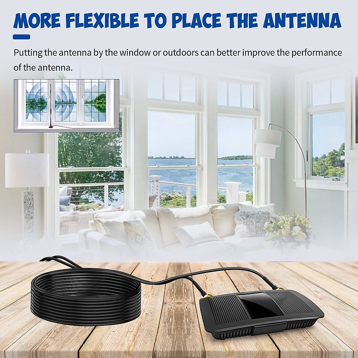BINGFU WiFi Antenna Extension Cable 2-Pack RP-SMA Male to RP-SMA Female Bulkhead Mount RG174 Cable 3m 10 feet for WiFi Router Security IP Camera Wireless Network Card Adapter