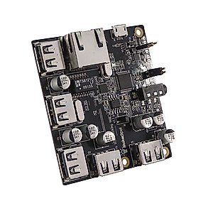 MakerSpot 5-Port Stackable USB Docking Hub for Raspberry Pi Zero V1.3 (with Camera Connector) and Pi Zero W/2W (with Bluetooth & WiFi)