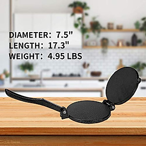 Roastove 7.5 Inch Heavy Duty Cast Iron Tortilla Press,Tortilla Maker, Flour Tortilla press