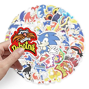FUNNWISH 50 PCS Anime Cartoon Stickers for Water Bottle Laptop Phone Luggage Notebook Lunchbox Stickers Decals
