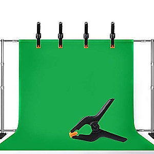 10 Packs of 3.5 inch Professional Plastic Small Spring Clamps Heavy Duty for Crafts and Backdrop Clips Clamps for Backdrop Stand,Photography, Home Improvement and so on