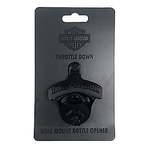Harley-Davidson Custom Throttle Down Wall Mount Bottle Opener - Zinc Alloy