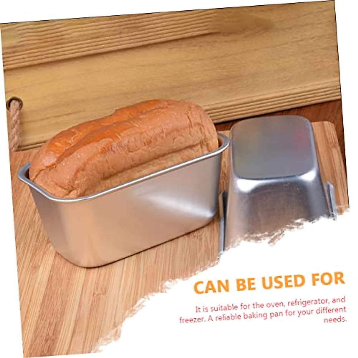 Cabilock 1pc Toast Mold Cheesecake Mini Baking Pans Burger Mold Bread Baking Tin Oven Rectangular Bread Toasting Molds Bread Baking Mold Kitchen Supplies Silver Household Aluminum Alloy Set