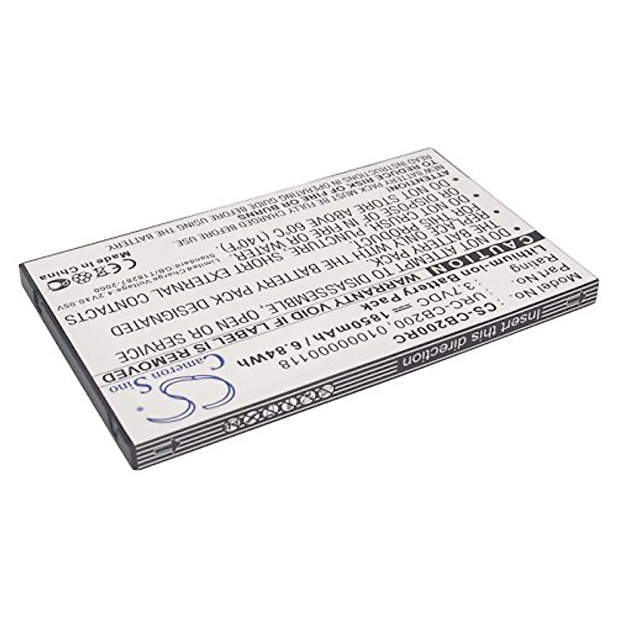 VI VINTRONS Battery for Sonos CB200, Controller 200, Controller CB200, Controller CR200, 01000000118, URC-CB200,