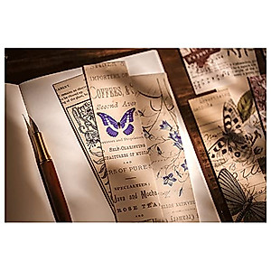 Vintage Natural Style Butterfly Flower Plant Bookmarks, 30CPS (Gentle Whispers)