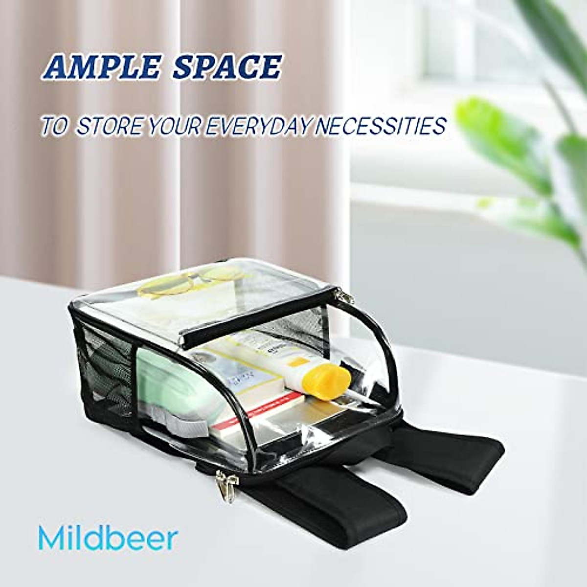 Mildbeer Clear Bag Stadium Approved 12x12x6 Clear Backpack Heavy Duty Small, Clear Bags for Women Stadium Concerts Festivals…