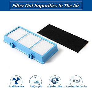 Gazeer True HEPA Replacement Filters for Holmes Aer1 Series Total Air Filter Replacement Filters for HAPF30AT and HAP242-NUC(6 Pcs HEPA Filters + 8 Pcs Pre Filters)