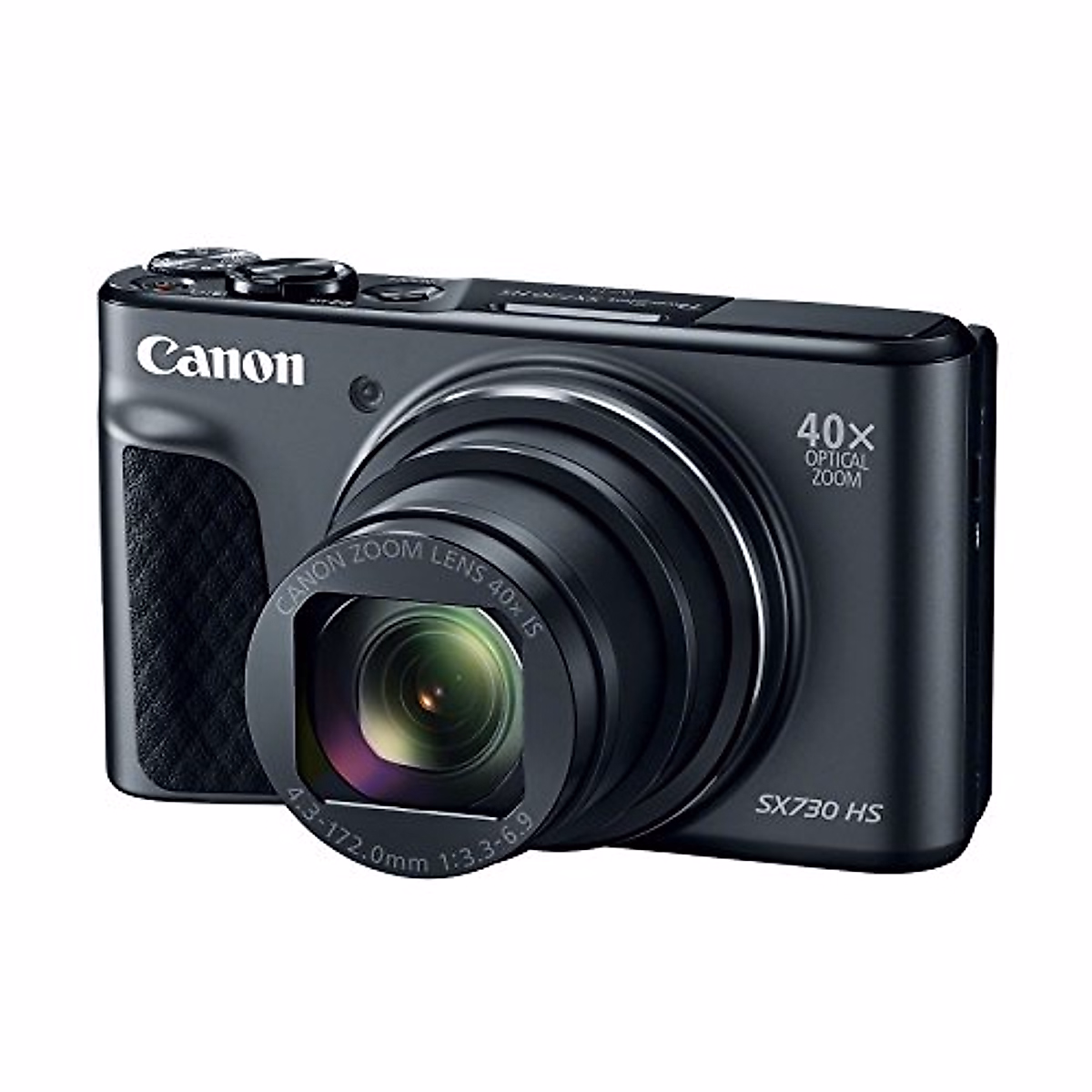 Canon PowerShot SX730 Digital Camera w/40x Optical Zoom & 3 Inch Tilt LCD - Wi-Fi, NFC, Bluetooth Enabled (Black) (Renewed)