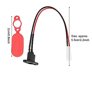 Battery Charger Connector Plug, Charging Port for M365 with Waterproof Cover for M365 Electric Scooter Accessory