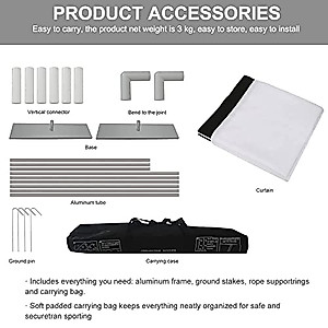 Projector Screen with Stand 120 inch Portable Projection Screen 16:9 4K HD Rear Front Projections Movies Screen with Carry Bag for Indoor Outdoor Home Theater Backyard Cinema Travel