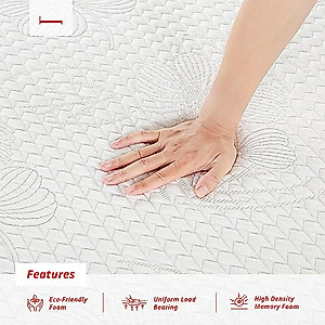 PrimaSleep Wave Gel Infused Memory Foam Mattress, 10'' H, Cal King, Blue